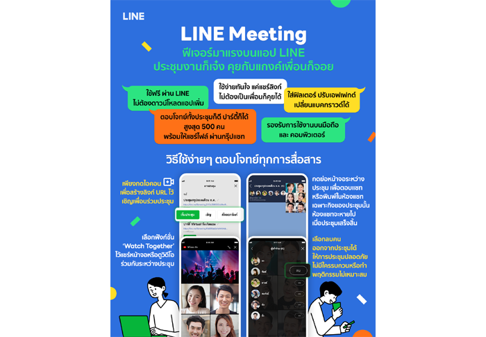 Work From Home แบบหน้าสดก็ไม่หวั่น LINE Meeting ฟีเจอร์สุดเจ๋งให้ประชุม ...