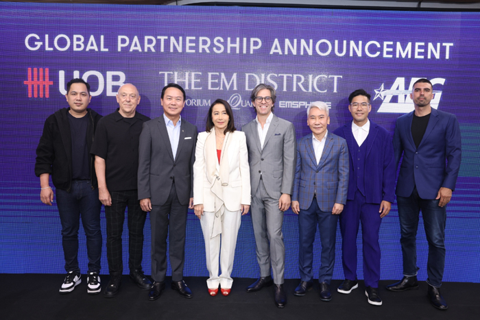 พันธมิตรธุรกิจร่วมแสดงความยินดี The EM District ผนึก UOB และ AEG สร้างปรากฏการณ์ความบันเทิง ...